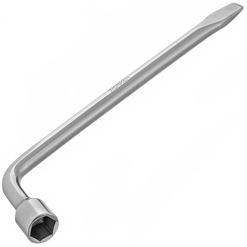 Chave de Roda L Carro 19mm Espatula Cromada Andorinha - fortbras