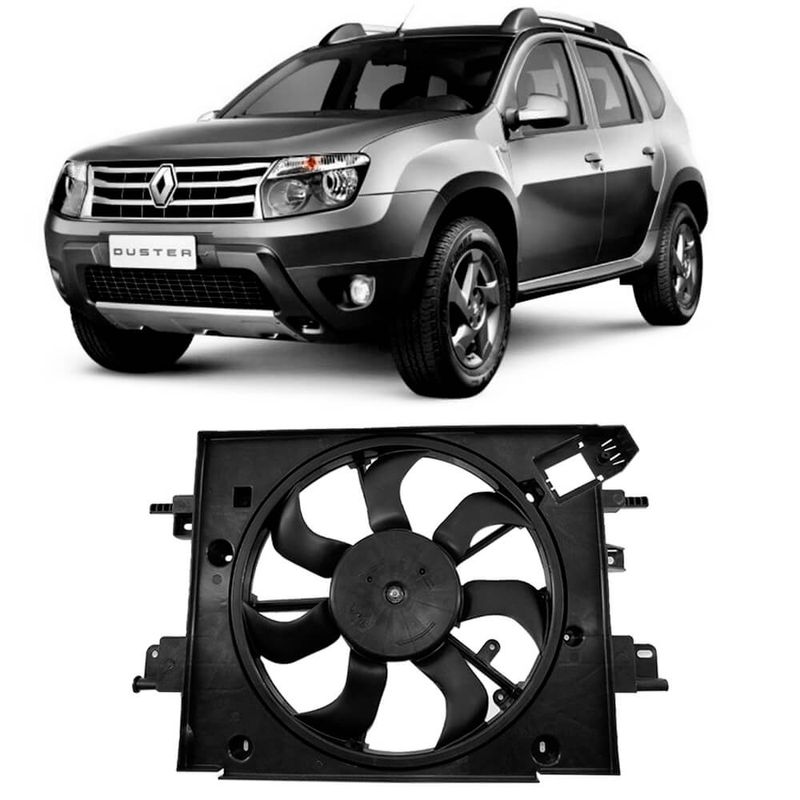 Ventoinha Radiador Renault Duster 1.6 2.0 2015 a 2017 Com Ar - fortbras
