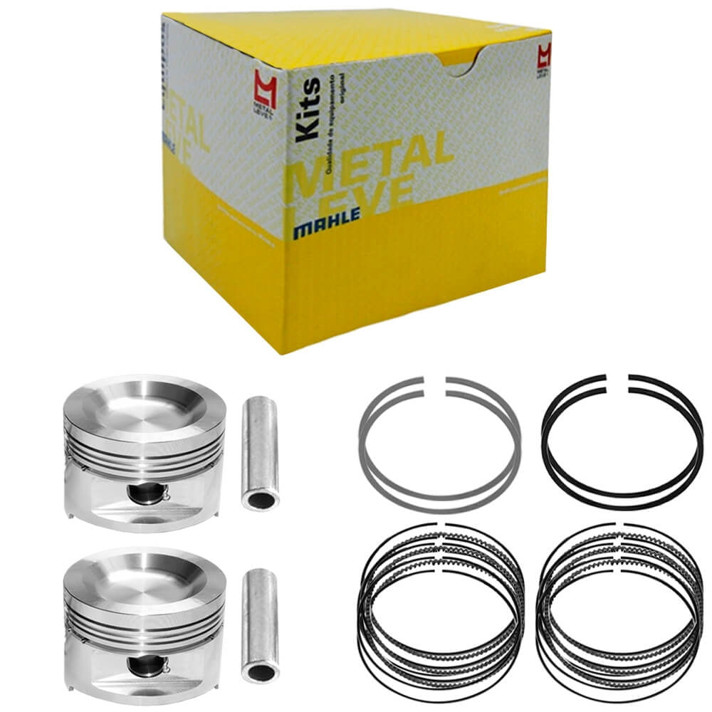 Kit Pistão Anéis Mercedes Benz Axor 2826 2006 a 2011 Metal Leve - fortbras