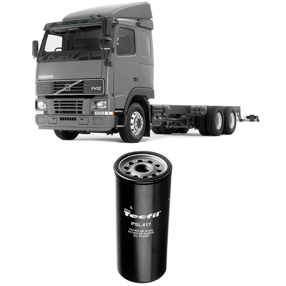 Filtro Óleo Volvo Fh12460 D12D 2004 a 2006 Tecfil - fortbras