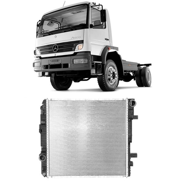 Radiador Mercedes Benz Atego 1315 2005 a 2010 Sem Ar Magneti Marelli ...