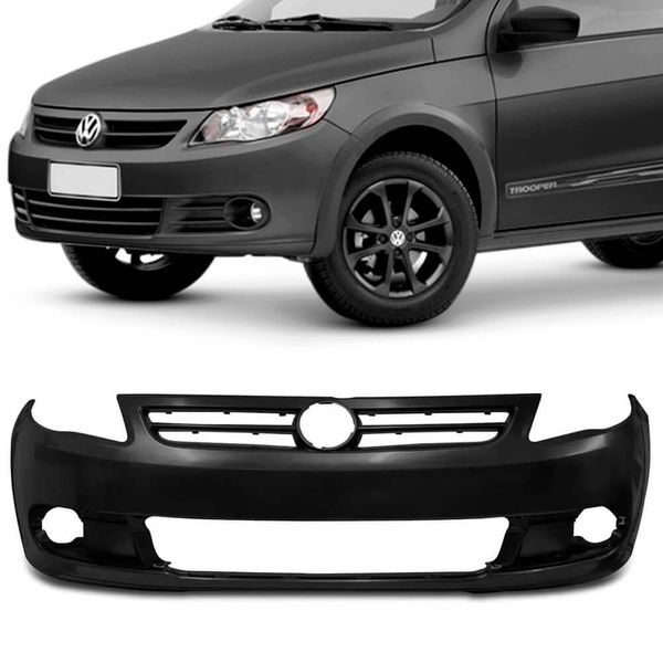 Parachoque Dianteiro Saveiro 2009 a 2012 Preto Liso 6440 DTS - fortbras