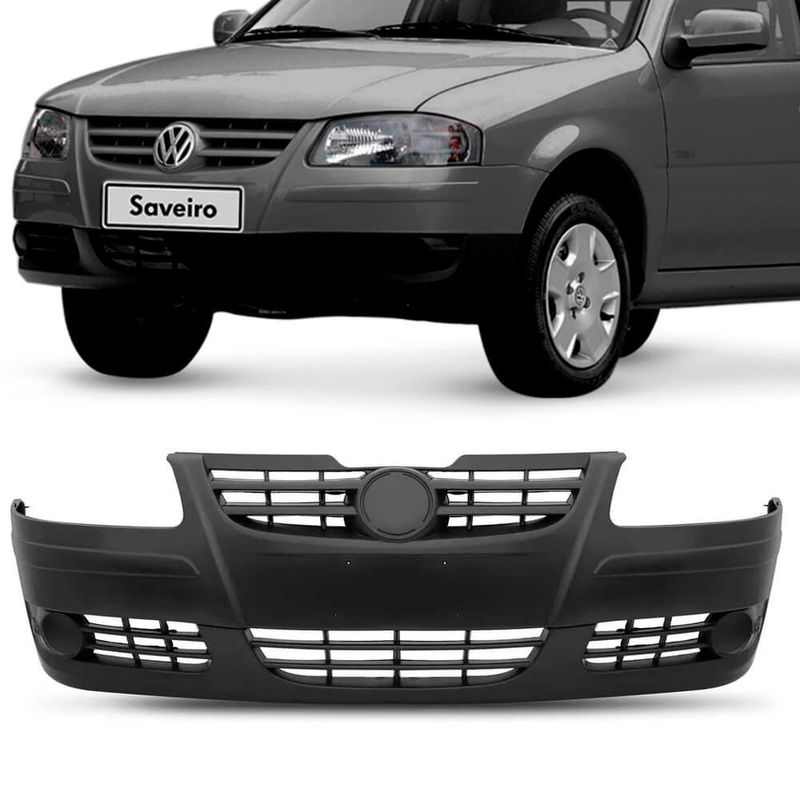 Parachoque Dianteiro Saveiro 2005 a 2010 Preto Liso Parcial 6450 DTS ...