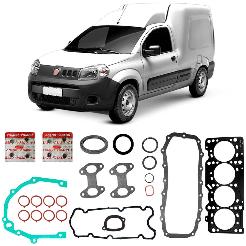 Jogo Junta Motor Fiat Fiorino 1.4 8v 2014 a 2018 Completo Sabó - fortbras
