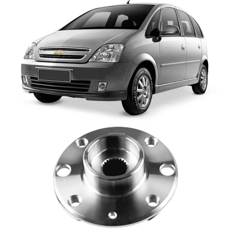 Cubo Roda Meriva 1.4 1.8 2003 a 2012 Dianteiro Sem Rolamento Fremax ...