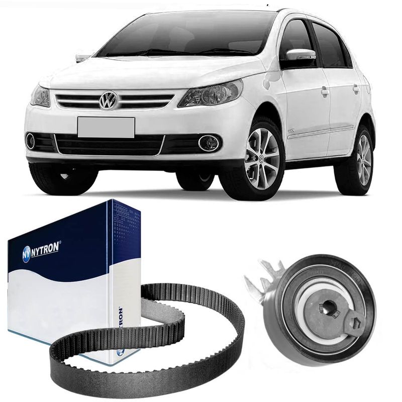 Kit Correia Dentada Volkswagen Gol G5 G6 1.0 1.6 8v 2008 a 2016 Nytron ...