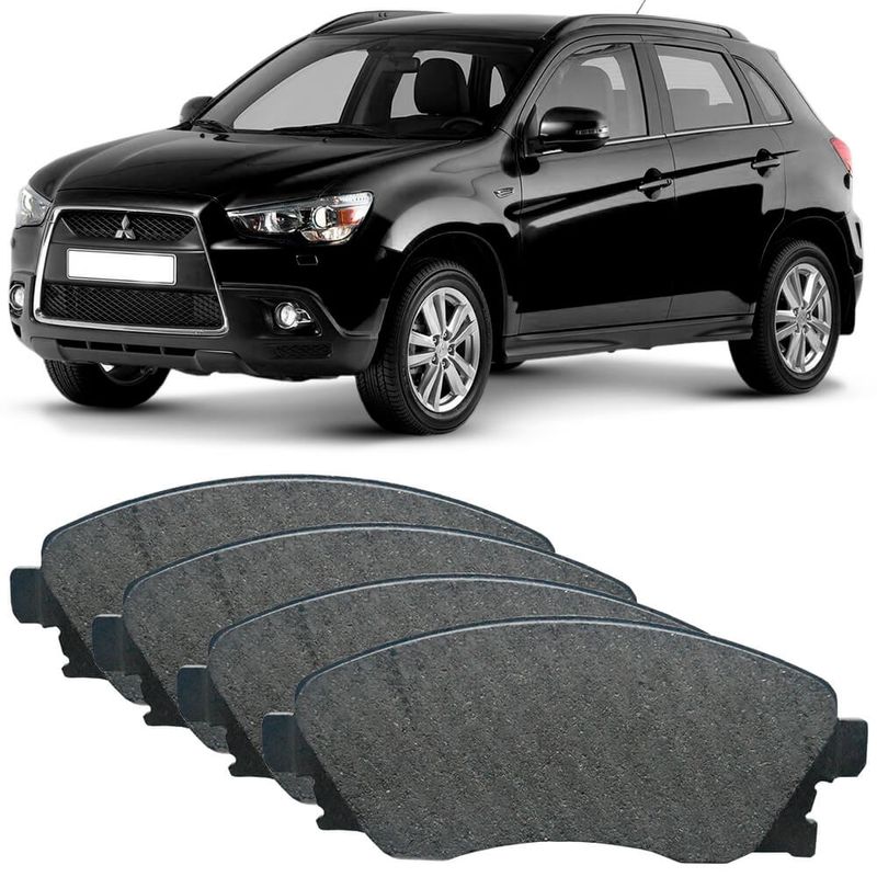 Kit Pastilha Freio Mitsubishi Asx 2011 a 2018 Dianteira Sumitomo Syl ...