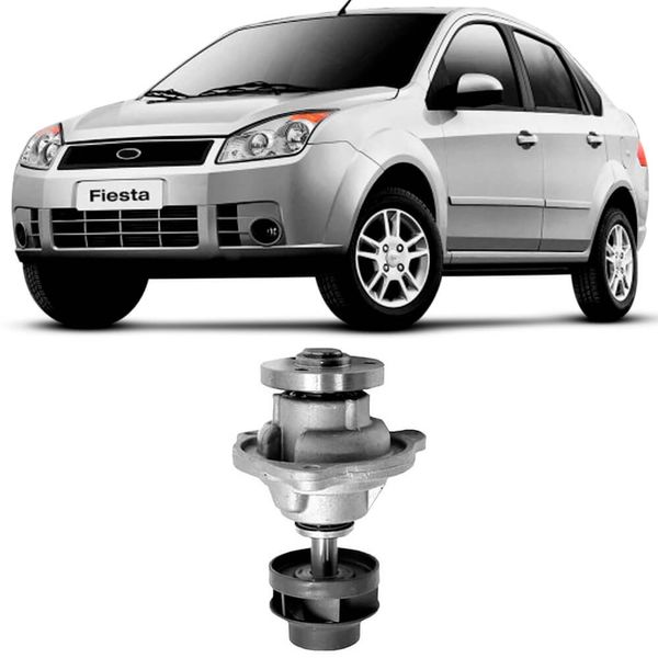 Bomba D'água para Ford Fiesta 1.0 1.6 2000 a 2013 - Brosol Urba - fortbras