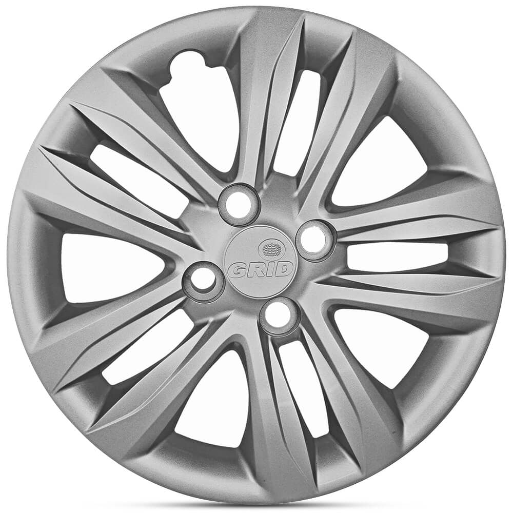 Jogo 4 Calota Modelo Original Hyundai HB20 Prata Aro 15 Grid - fortbras