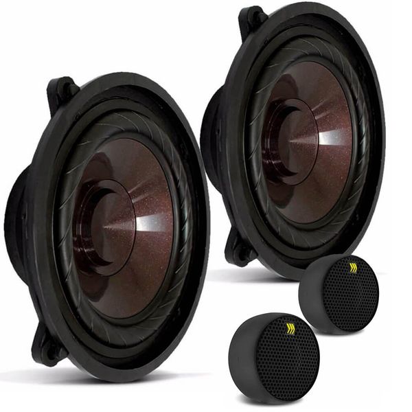 Kit Alto Falante Bravox CS50P Duas Vias 5 Polegadas 120w Rms 4 Ohms - fortbras