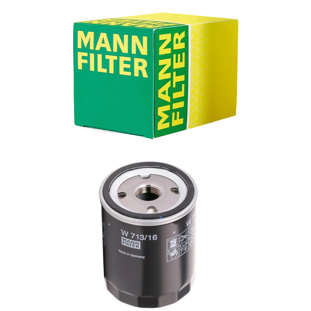 Filtro Óleo Fiat Linea 1.9 2009 a 2010 MANN-FILTER W713/16 - fortbras