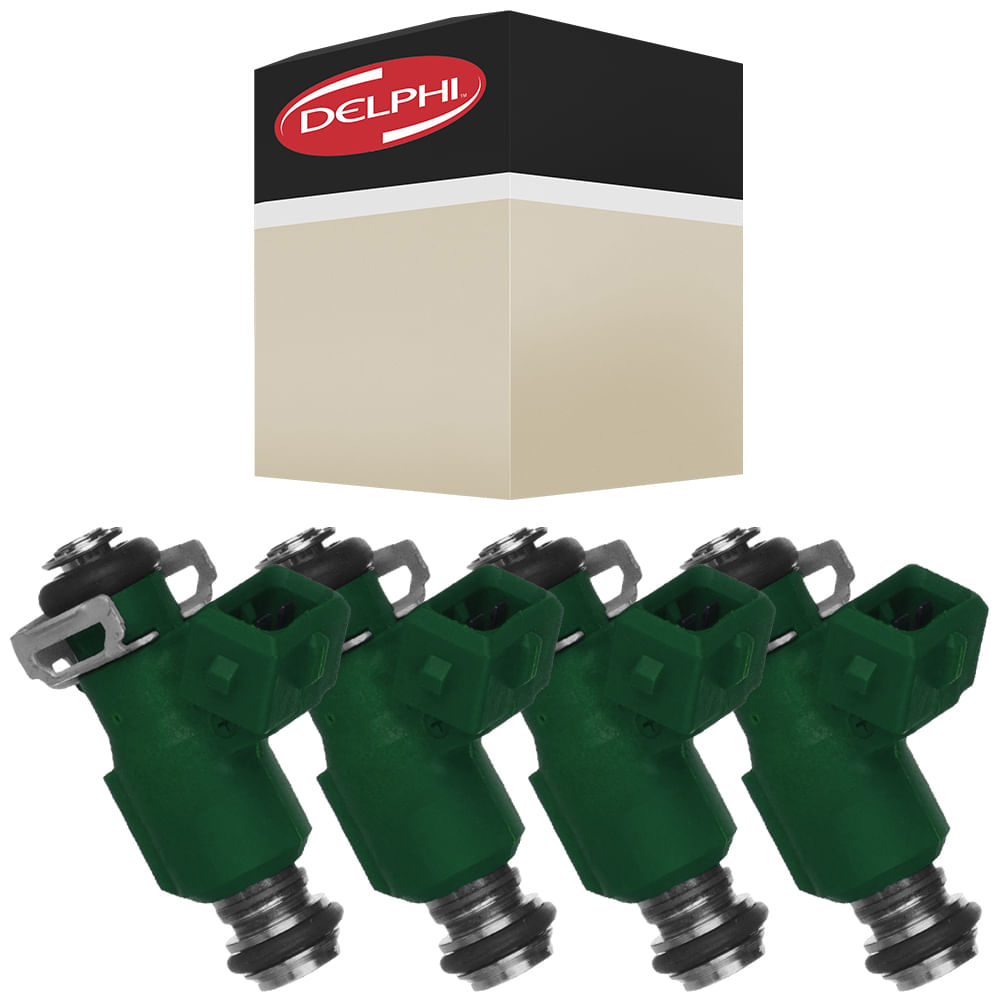 Kit 4 Bico Injetor FJ10741 Chevrolet Onix 1.4 8V 2013 a 2015 Verde ...