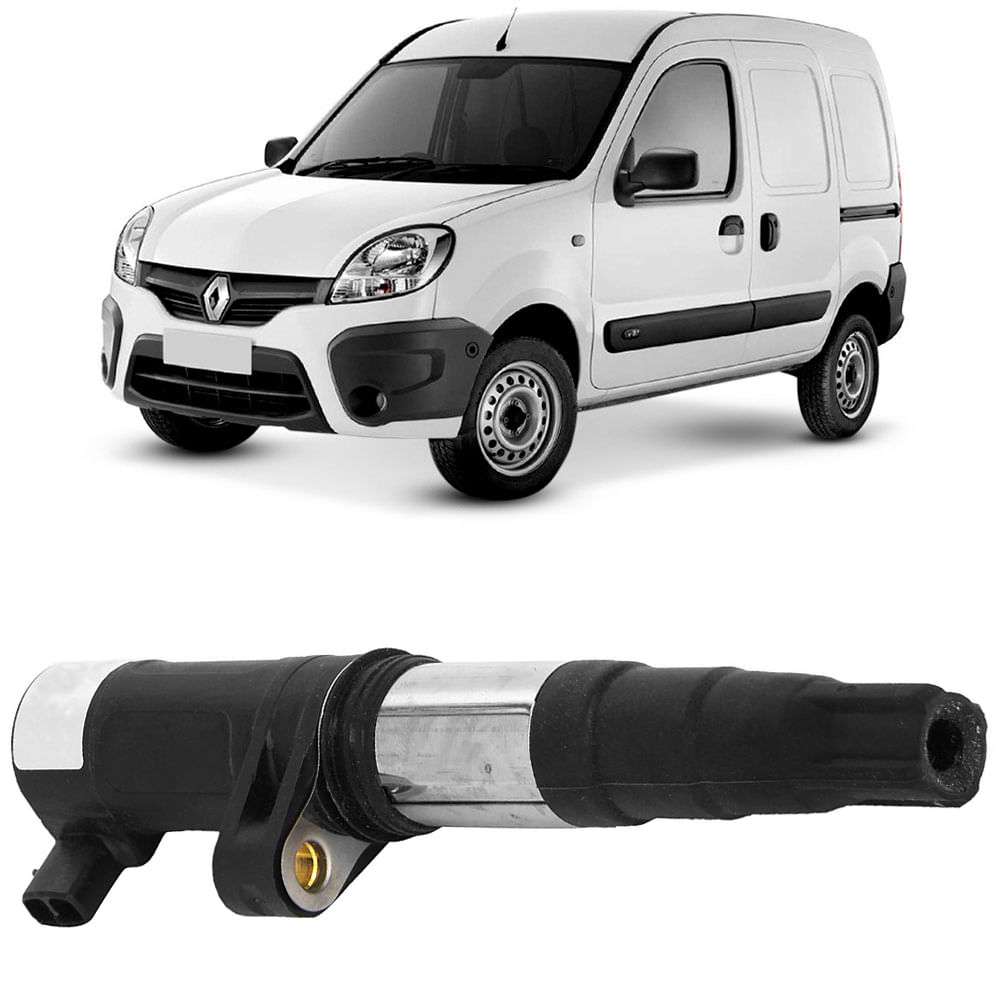 Bobina Ignição Renault Kangoo 1.6 2002 a 2018 Bosch 0986221045 - fortbras