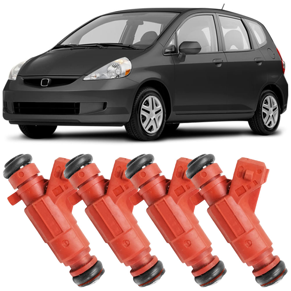 Kit 4 Bico Injetor Honda Fit 1.4 2003 a 2008 Bosch 0280156164 - fortbras