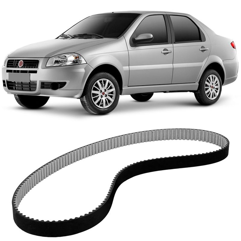 Correia Dentada Siena Stilo Uno 2000 a 2012 Dayco 124P8S220H - fortbras