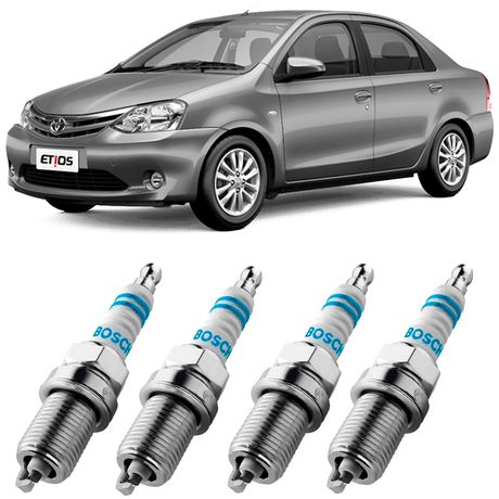 Jogo Vela de Ignição Camry Etios S60 V60 2006 a 2016 Bosch 0242236605 ...