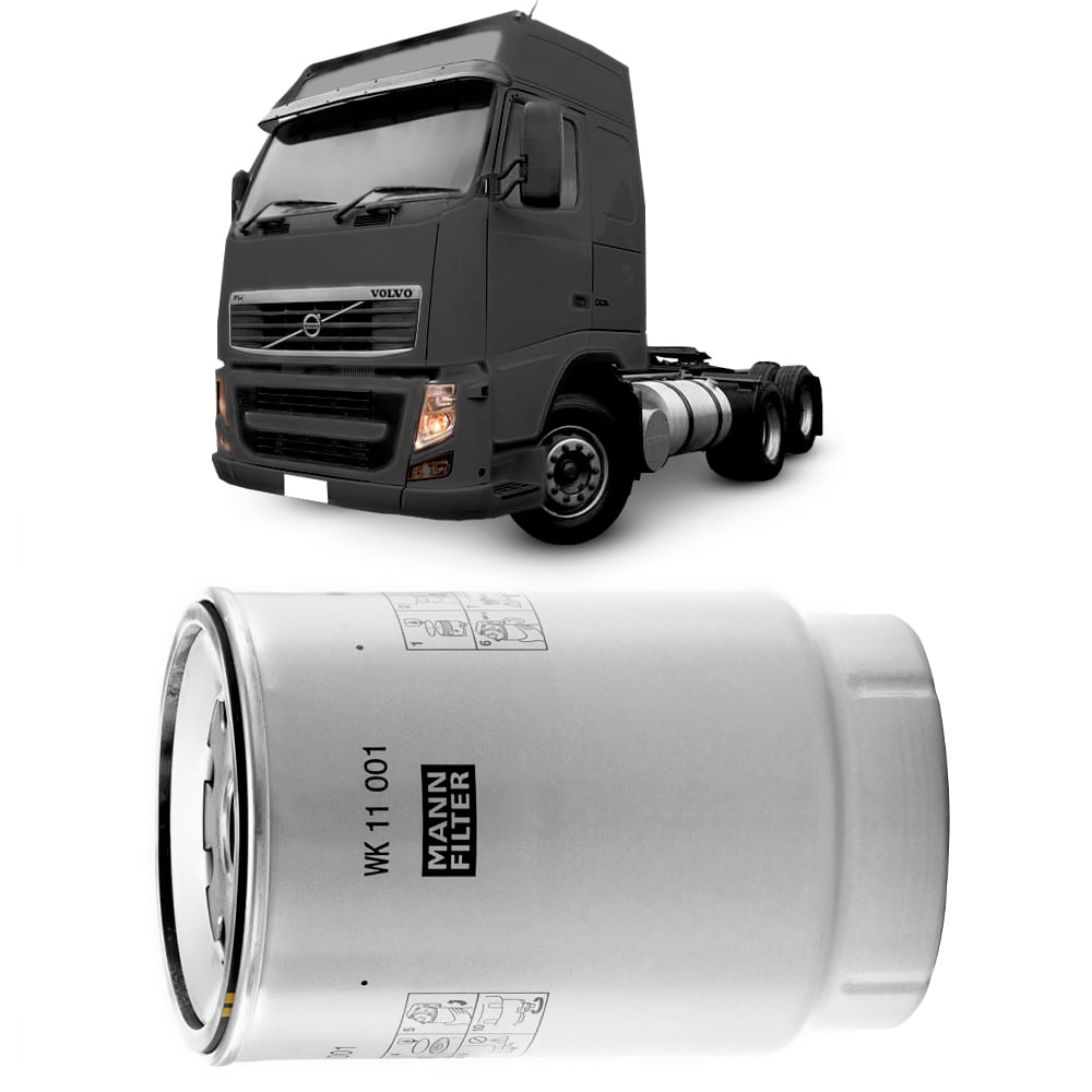 Filtro Combustível FH FM D13 2005 a 2016 MANN-FILTER WK11001X - fortbras