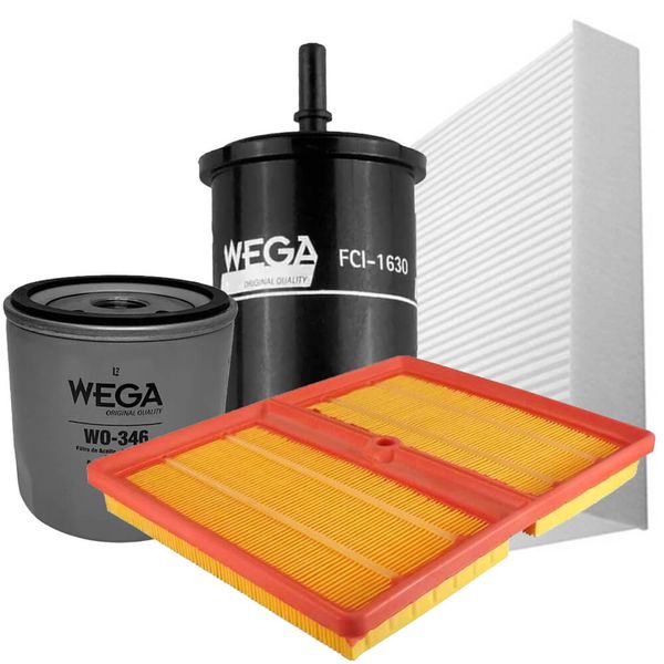 Kit Troca de Filtros Polo T-Cross Virtus 1.0 12V Flex 2018 a 2022 Wega ...