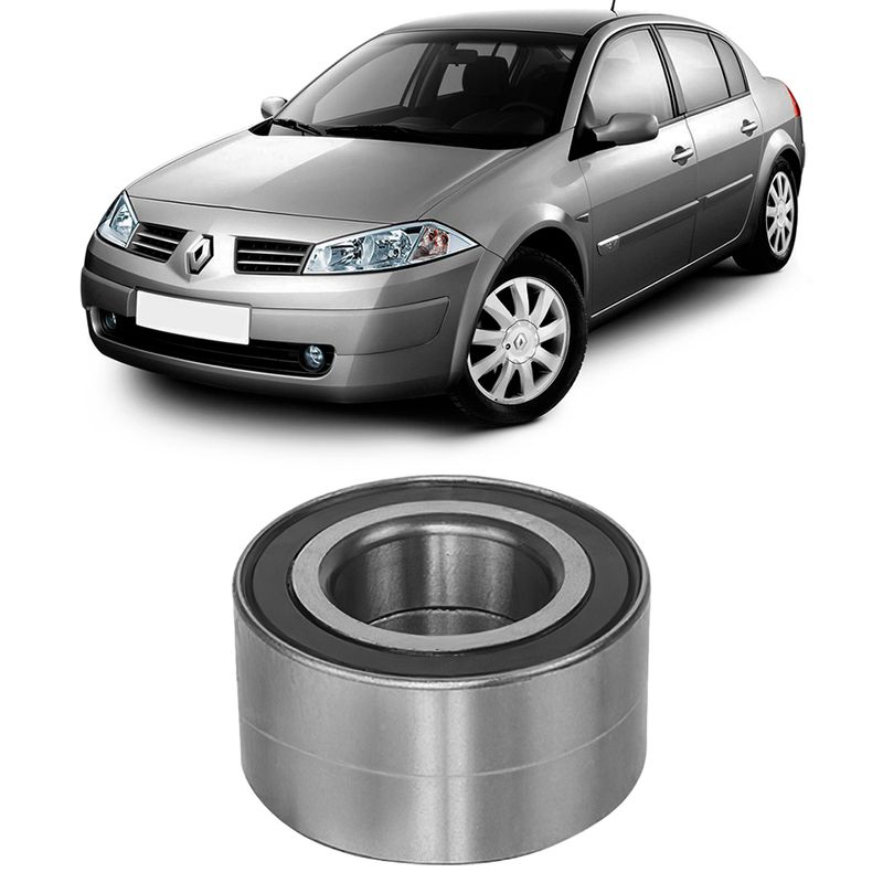 Rolamento Roda Renault Clio Logan Megane 2000 a 2022 Dianteiro Com Abs ...