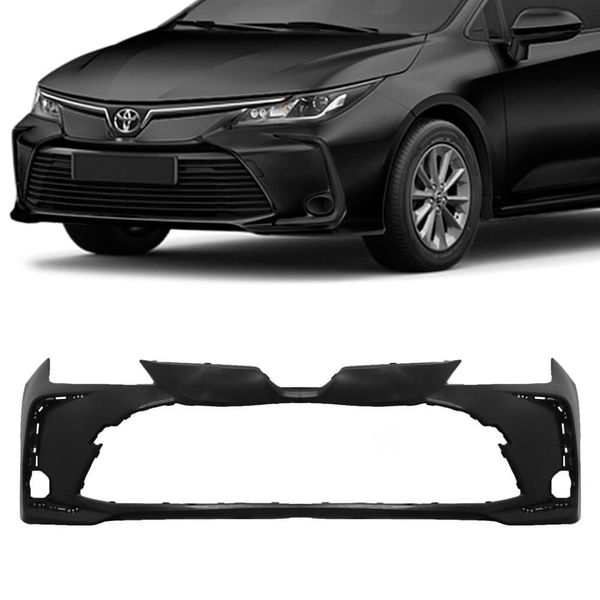 Parachoque Dianteiro Toyota Corolla 2019 a 2022 Preto Liso 7044 DTS ...