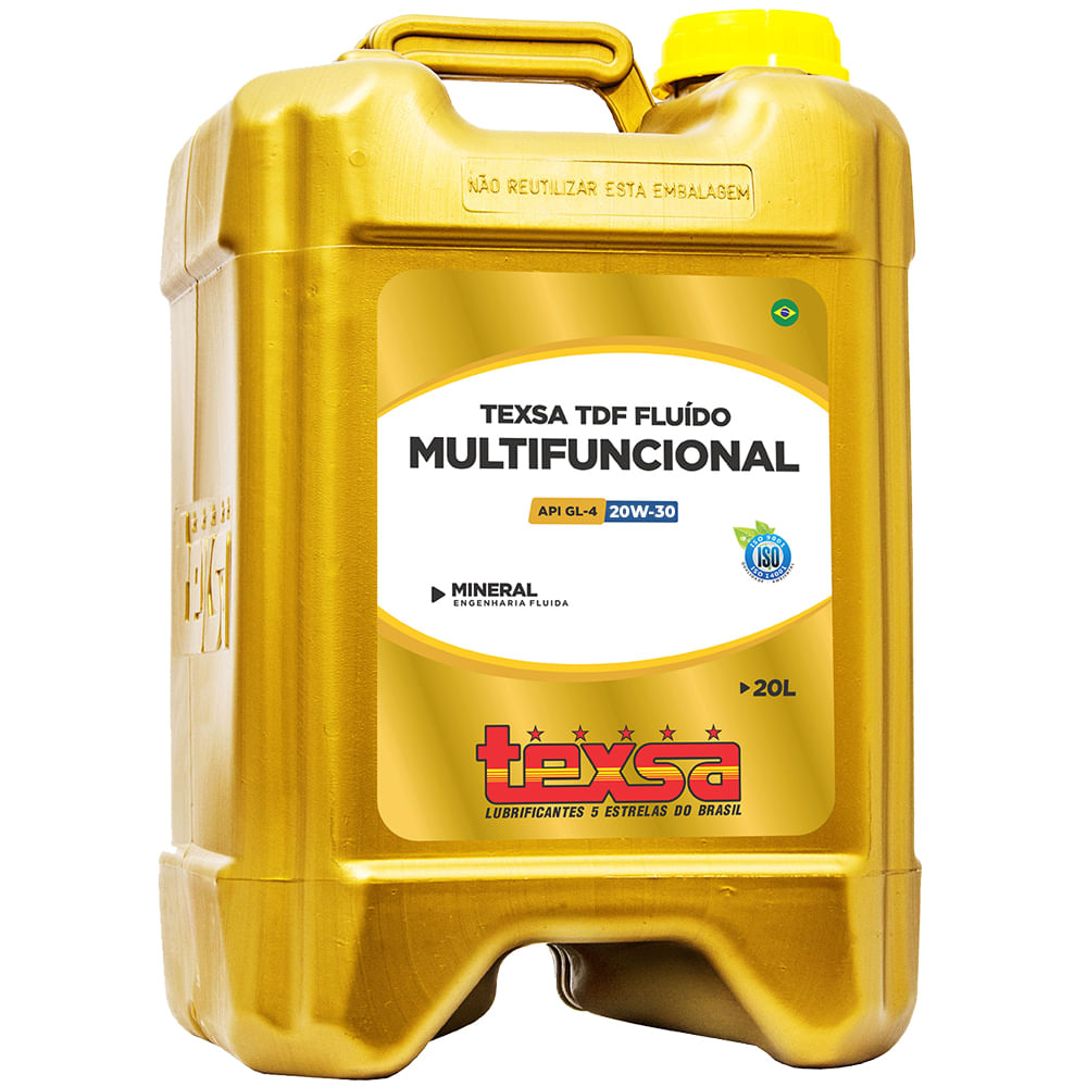 Óleo Mineral 20W30 TDF Texsa Fluído Multifuncional 20 Litros - fortbras