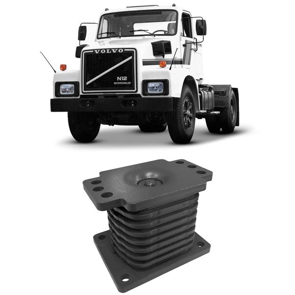 Batente Feixe Mola Volvo F10 F12 F16 Eixo Traseiro Suporte Rei R319F ...