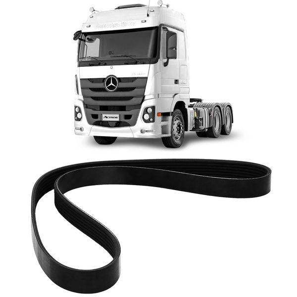 Correia Alternador Actros 2546 4844 OM501LA Micro V Gates 9PK2340 ...