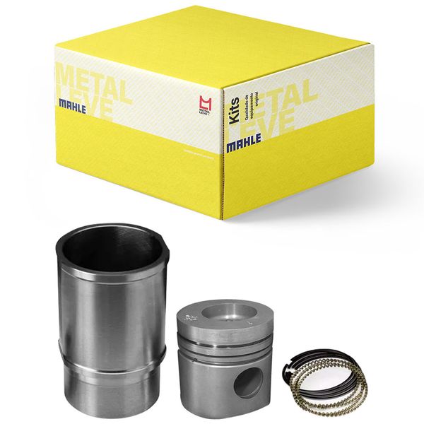 Kit Motor Camisa Pistão Anel Motor MWM 6.12 Agrale 8500 Vw 9 150 Mahle ...