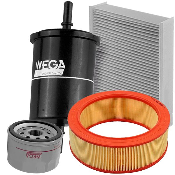 Kit Troca de Filtros Renault Sandero 1.6 8V Flex 2014 a 2022 Wega ...