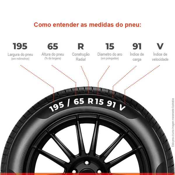 Pneu Xbri Aro 15 195/65R15 91 V Fastway E1 - fortbras