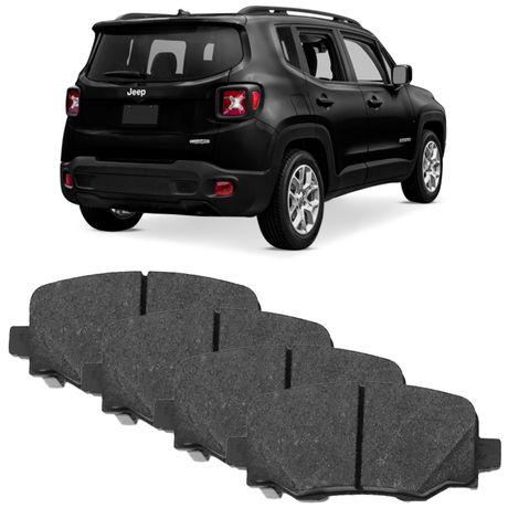 Kit Pastilha Freio Jeep Renegade Compass Traseira Fras-le PD1496NA ...