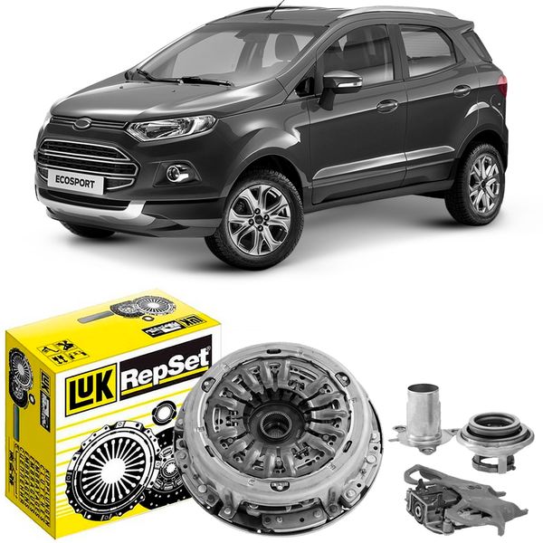 Kit Embreagem Dupla Ford Ecosport Fiesta Focus 2014 a 2019 Luk ...