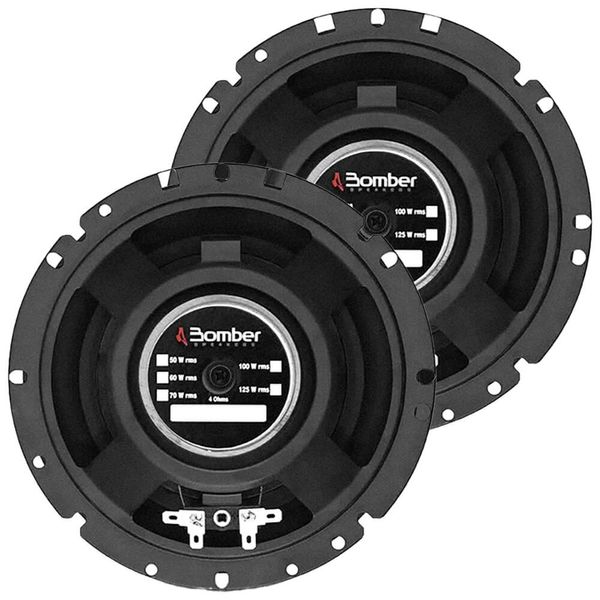 Par Alto Falante BBR Triaxial 6'' 50W 4 Ohms C/Tela - fortbras