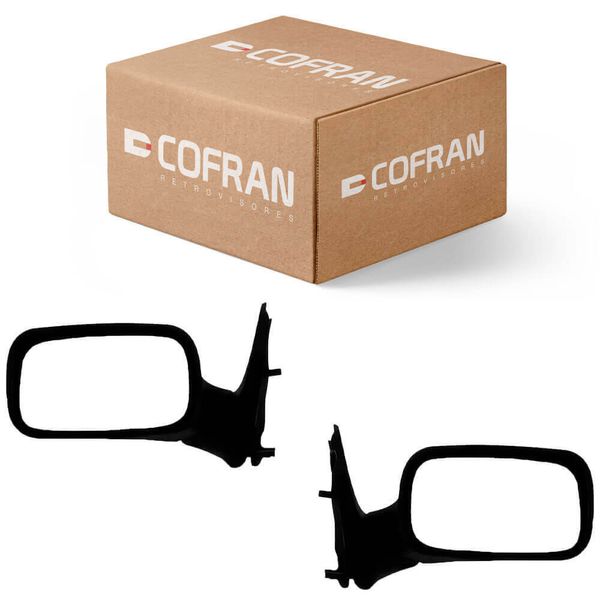 Par Retrovisor Fiat Uno Fire Flex 2006 a 2010 4 Portas Preto Sem ...