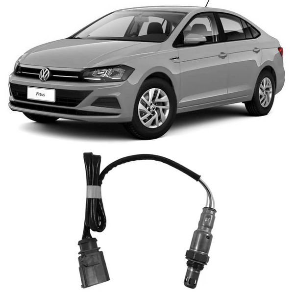 Sonda Lambda VW Polo T-Cross Virtus 1.0 12V Flex Pré - fortbras
