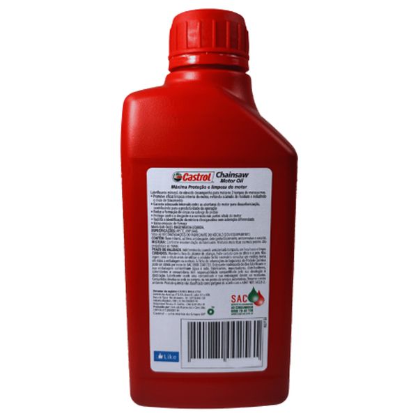 Óleo Mineral Chainsaw Motor Oil 2T API TC Castrol 500ml - fortbras